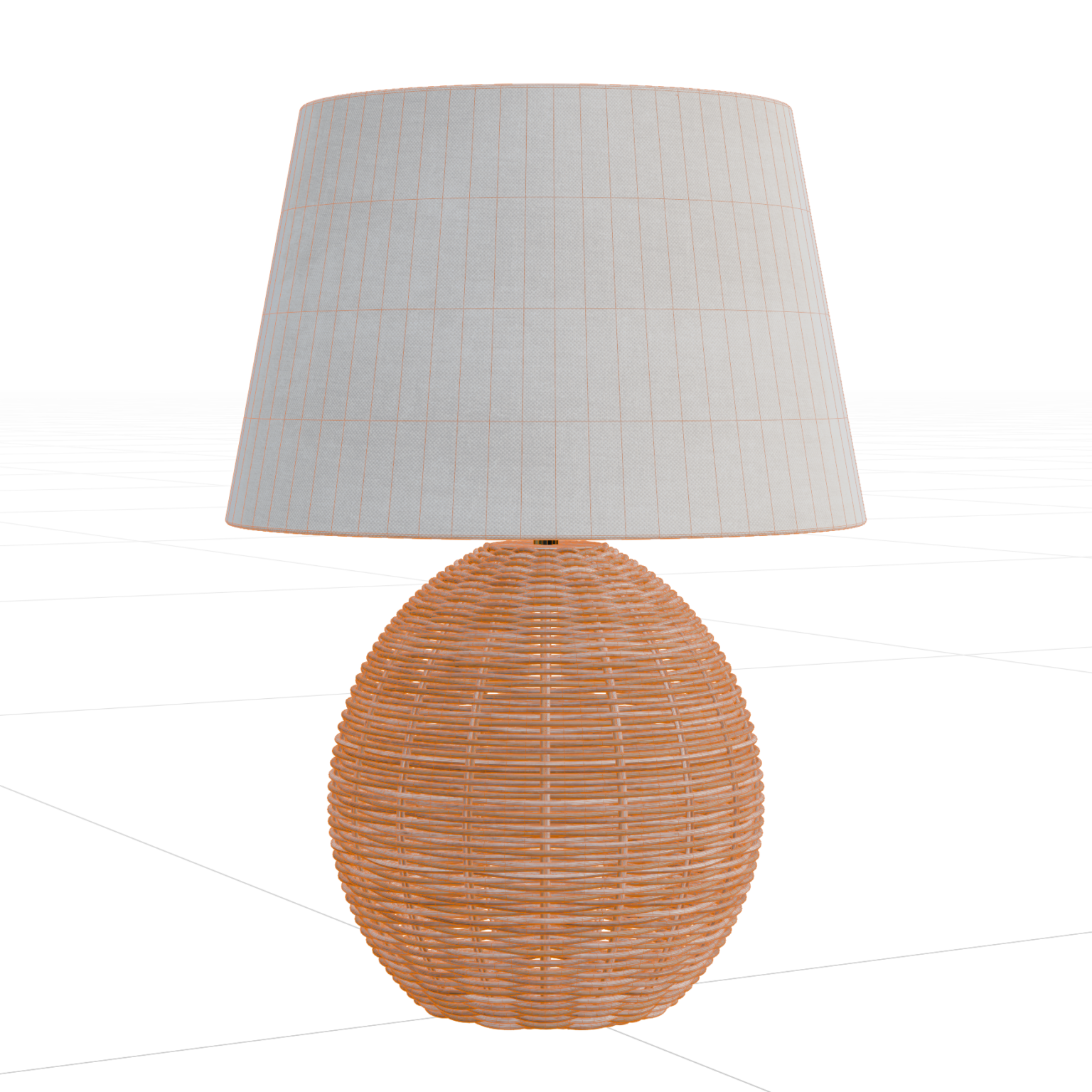 Basket Weave Table Lamp 01 • iMeshh - 3D Model for Blender 4.0+