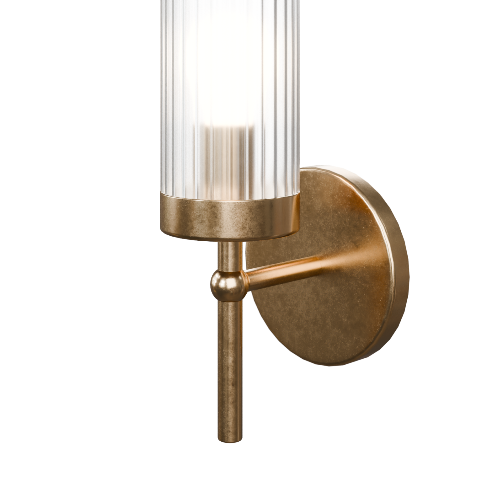 Fluted Glass Wall Light 01 • iMeshh - 3D Model for Blender 4.0+