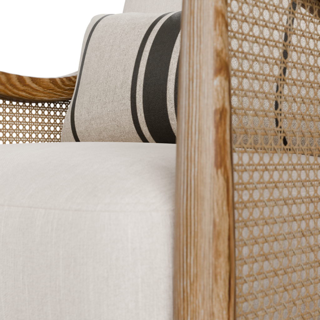 Wicker Lounge Chair 07 • iMeshh - 3D Model for Blender 4.0+